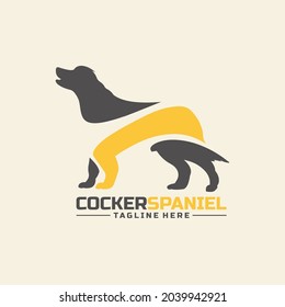 Cocker Spaniel Dogs Logo Design Vector Stock Vector (Royalty Free ...