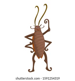 Cockroach Antennae Six Legs Standing On Stock Vector (Royalty Free ...