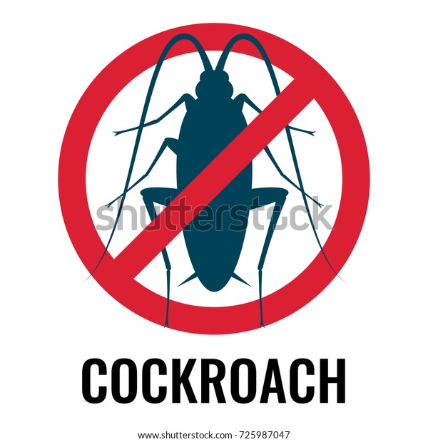 Cockroach Anti Bug Emblem Circle Vector Stock Vector (Royalty Free ...