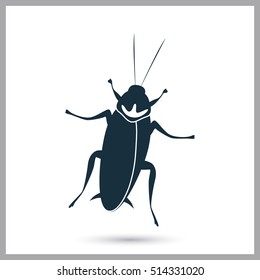 Cockroach Icon Simple Design Web Mobile Stock Vector (Royalty Free ...