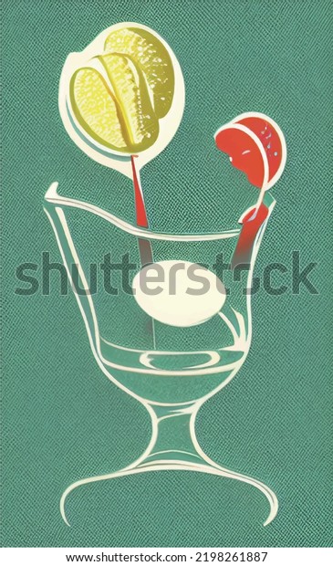 Cocktail Bar Poster Vector Illustration Stock Vector (Royalty Free ...