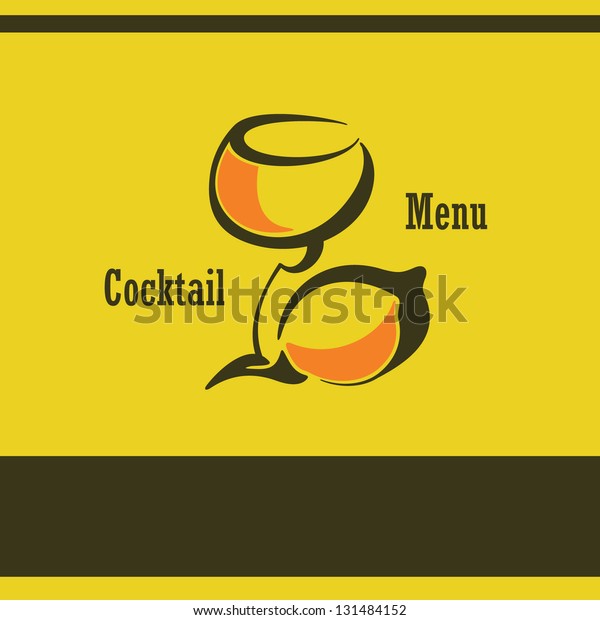 Cocktail Menu Card Design Template Stock Vector (Royalty Free ...