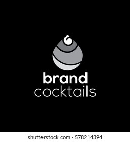Cocktails Vector Logo Design Template Stock Vector (Royalty Free ...