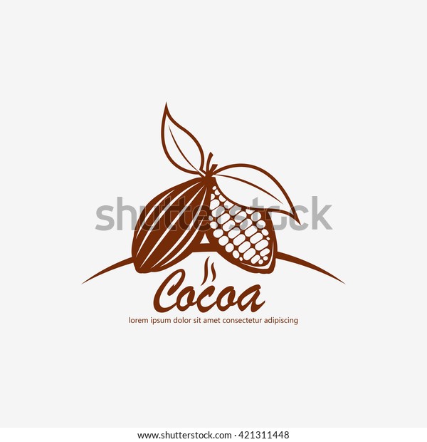 Vetor stock de Símbolo de cacau - ilustração vetorial (livre de ...