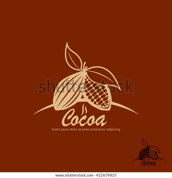 Cocoa Symbol Vector Illustration Stock Vector (Royalty Free) 422659825 ...