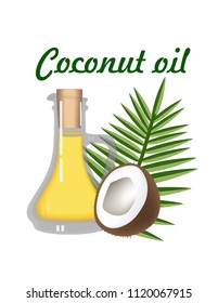 Coconut Oil Banner Stock Vector (Royalty Free) 1120067915 | Shutterstock