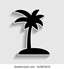 Coconut Palm Tree Sign Vector Black: เวกเตอร์สต็อก (ปลอดค่าลิขสิทธิ์ ...