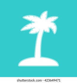 Coconut Palm Tree Sign Stock Vector (Royalty Free) 423649471 | Shutterstock