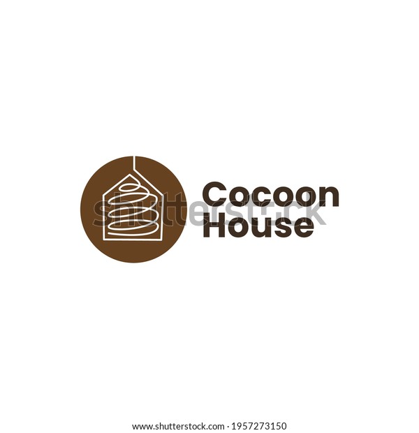 Cocoon House Logo Vector Icon Illustration Stock Vector (Royalty Free ...