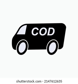 Cod Text Icon Cash On Delivery Stock Vector (Royalty Free) 2147612635 ...