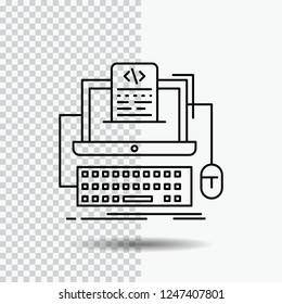 Code Coding Computer Monoblock Screen Line Stock Vector (Royalty Free) 1247407801 | Shutterstock