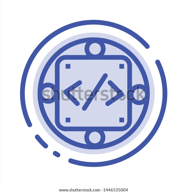 Code Custom Implementation Management Product Blue Stock Vector (Royalty Free) 1446535004 ...