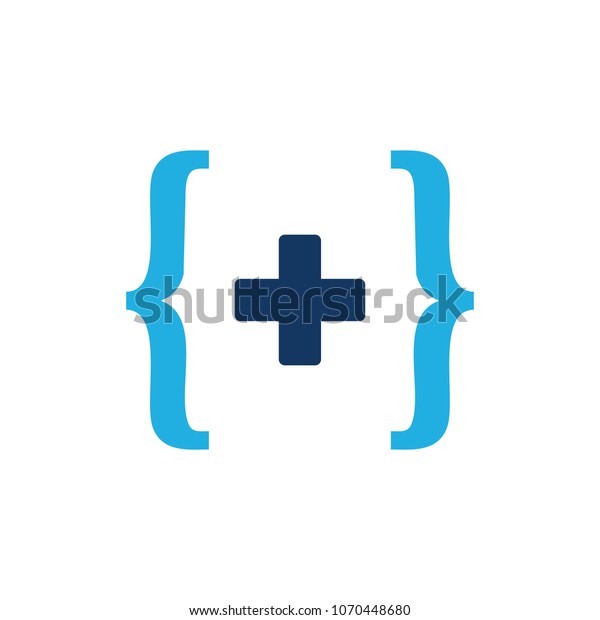 Code Medical Logo Icon Design Stock Vector (Royalty Free) 1070448680 ...