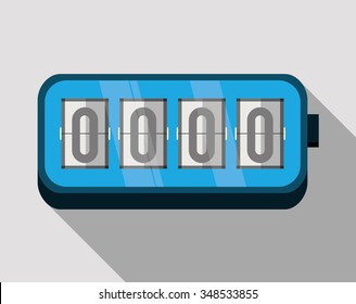 Codes Digits Icons Graphic Design Vector: vector de stock (libre de ...