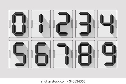 Codes Digits Icons Graphic Design Vector Stock Vector (Royalty Free ...