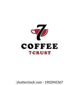 Coffee 7 Crust Logo Design Modern Stock Vector (Royalty Free ...