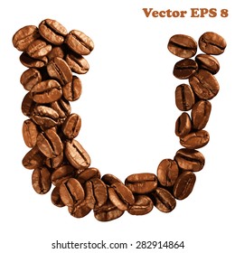 Coffee Alphabet Letter Vector Illustration Eps Stock Vector (Royalty ...