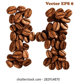 Coffee Alphabet Letter Vector Illustration Eps Stock Vector (Royalty ...