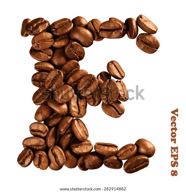 Coffee Alphabet Letter Vector Illustration Eps Stock Vector (Royalty ...
