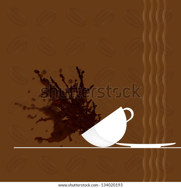 Coffee Backgroundrestaurant Business Cardvector Stock Vector (Royalty ...