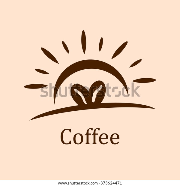 Coffee Beans Sun Shine Stock Vector (Royalty Free) 373624471 | Shutterstock