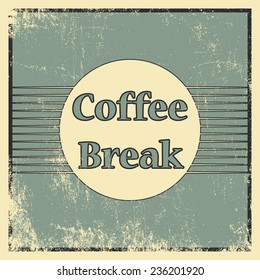 Coffee Break Background Illustration Vector Format Stock Vector ...