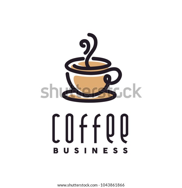 Coffee Cafe Logo Design Inspiration 库存矢量图（免版税）1043861866 | Shutterstock