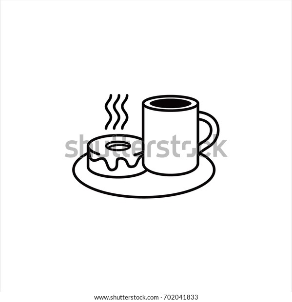 Coffee Cake Vector Illustration Stock Vector (Royalty Free) 702041833