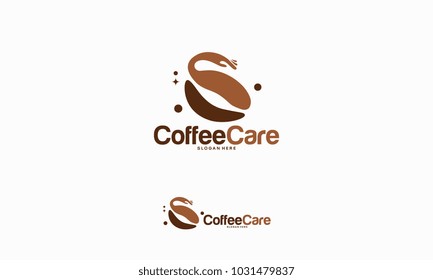 Health Coffee Logo Designs Concept Vector Stock Vector (Royalty Free ...