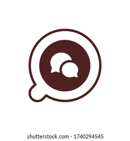 Coffee Chat Chat Over Drinks App Stock Vector (Royalty Free) 1740294545 ...