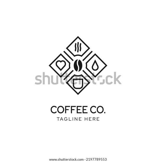 Coffee Corner Logo Design Modern Vintage Stock Vector (Royalty Free ...
