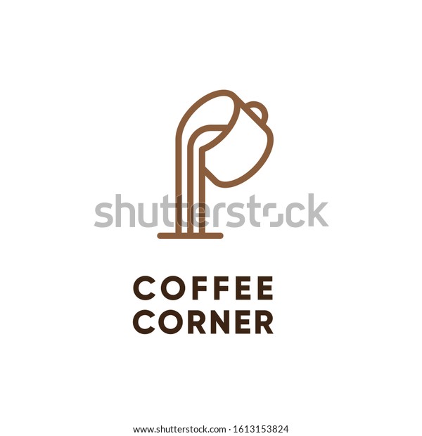 Coffee Corner Logo Design Coffee Shop Stock Vector (Royalty Free ...