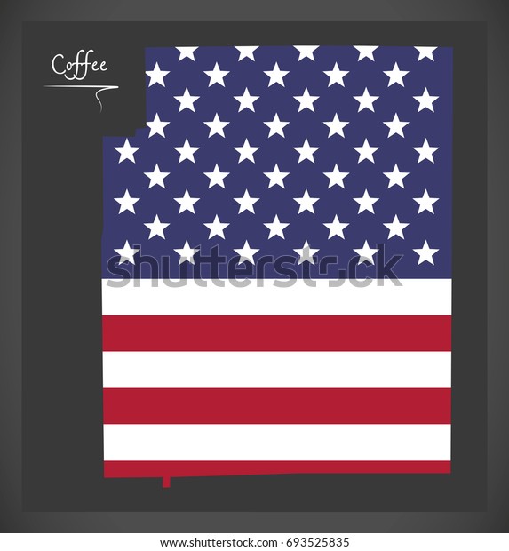 Coffee County Map Alabama Usa American Stock Vector (Royalty Free ...
