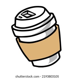 Coffee Cup Cartoon Style Stock Vector (Royalty Free) 2193803105 ...