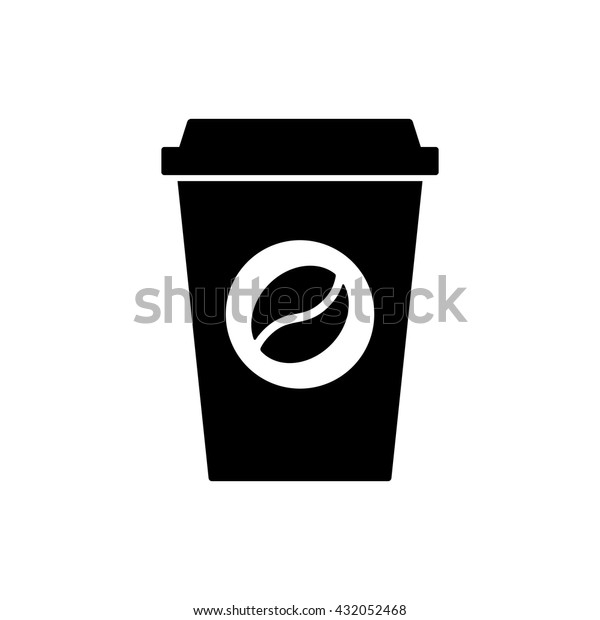 Coffee Cup Icon Black Icon Isolated: เวกเตอร์สต็อก (ปลอดค่าลิขสิทธิ์ ...