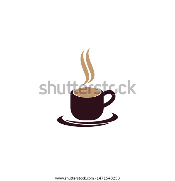 Coffee Cup Icon Break Time Symbol Stock Vector (Royalty Free ...