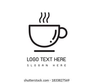 Coffee Cup Logo Minimal Style Logo Stock Vector (Royalty Free ...
