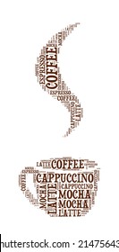 Coffee Cup Made Words: vector de stock (libre de regalías) 214756432