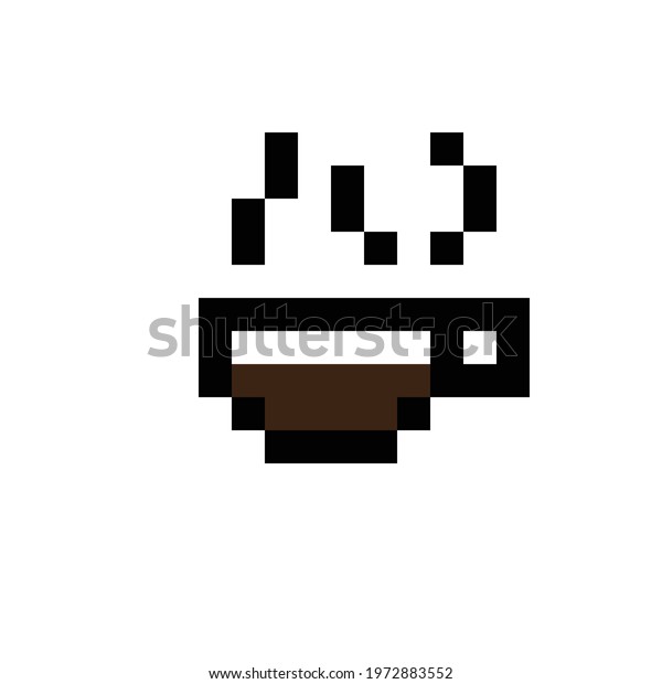 Coffee Cup Pixel Art Coffee Mug Stock Vector (Royalty Free) 1972883552 ...