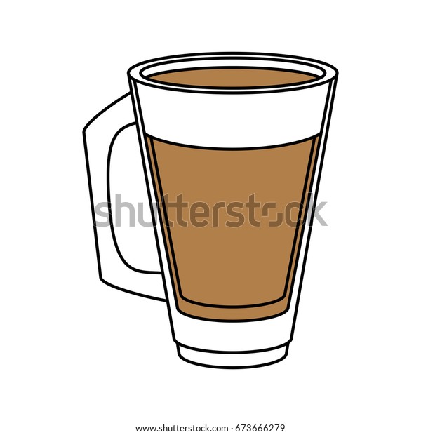 Coffee Glass Design Stock Vector (Royalty Free) 673666279 | Shutterstock