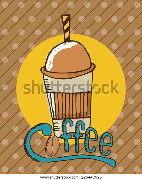 Coffee Graphic Design Vector Illustration Stock Vector (Royalty Free ...