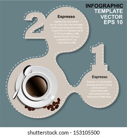 Coffee Infographic Template Stock Vector (Royalty Free) 153105500 ...