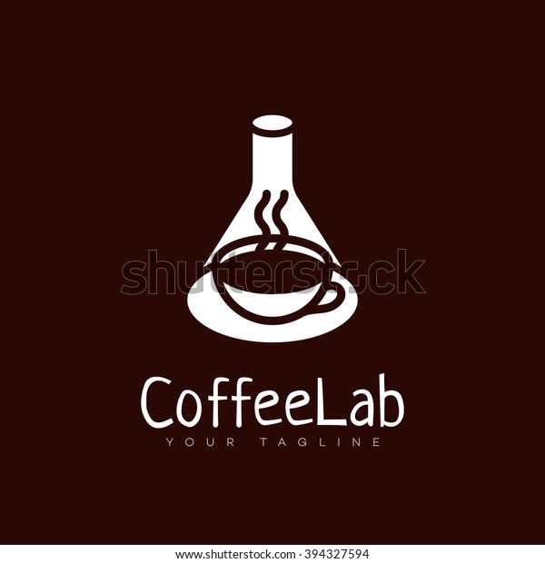 Coffee Lab Logo Template Design Cup Stock Vector (Royalty Free ...