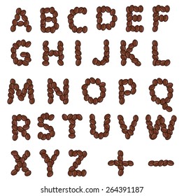 Coffee Letter Alphabet Stock Vector (Royalty Free) 264391187 | Shutterstock