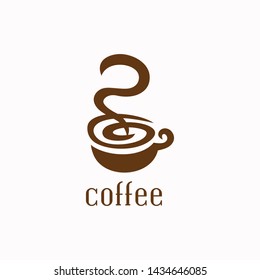 Coffee Lover Coffee Addict Logo Design Stock Vector (Royalty Free ...