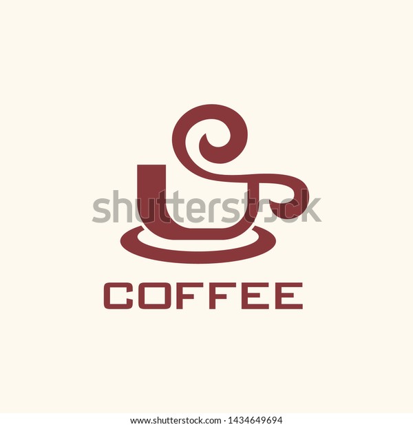 Coffee Lover Coffee Addict Logo Design Stock Vector (Royalty Free ...