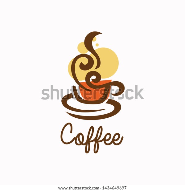 Coffee Lover Coffee Addict Logo Design Stock Vector (Royalty Free ...