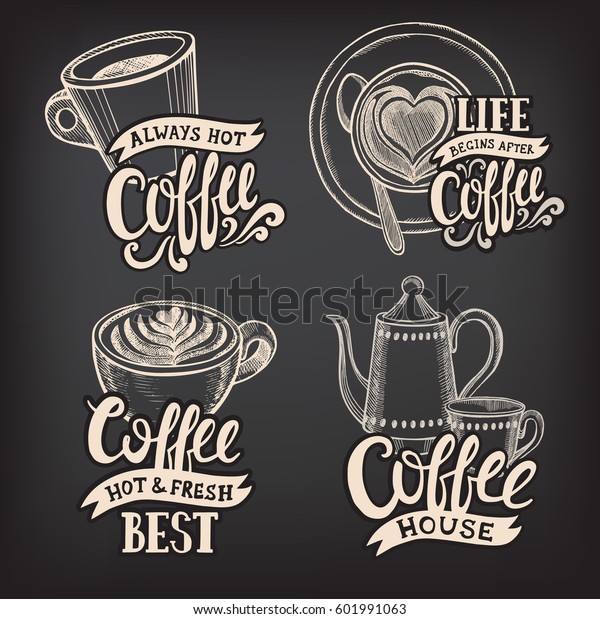 Coffee Menu Graphic Element Restaurant Cafe: เวกเตอร์สต็อก (ปลอดค่า ...
