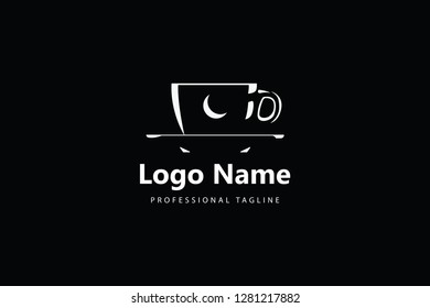 Coffee Night Logo Stock Vector (Royalty Free) 1281217882 | Shutterstock
