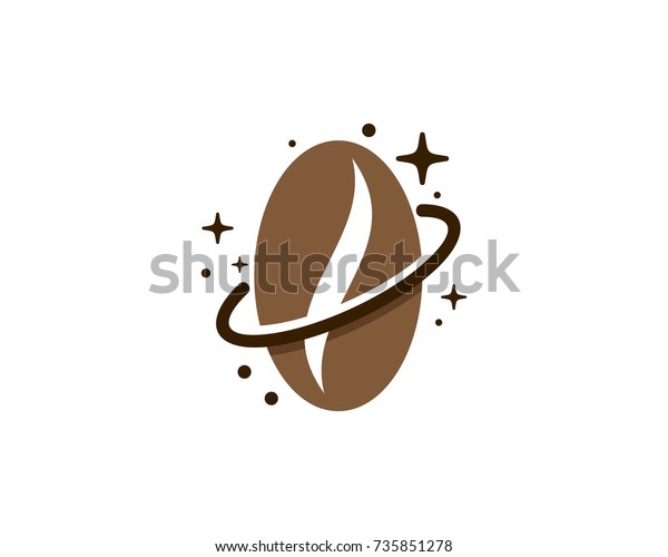 Coffee Planet Icon Logo Design Element Stock Vector (Royalty Free ...